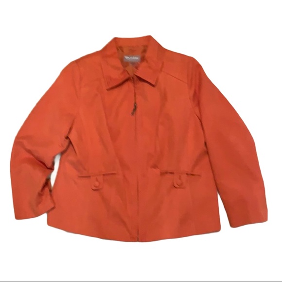 TanJay | Jackets & Coats | Tanjay Petite Orange Faux Suede Plush Zipup ...